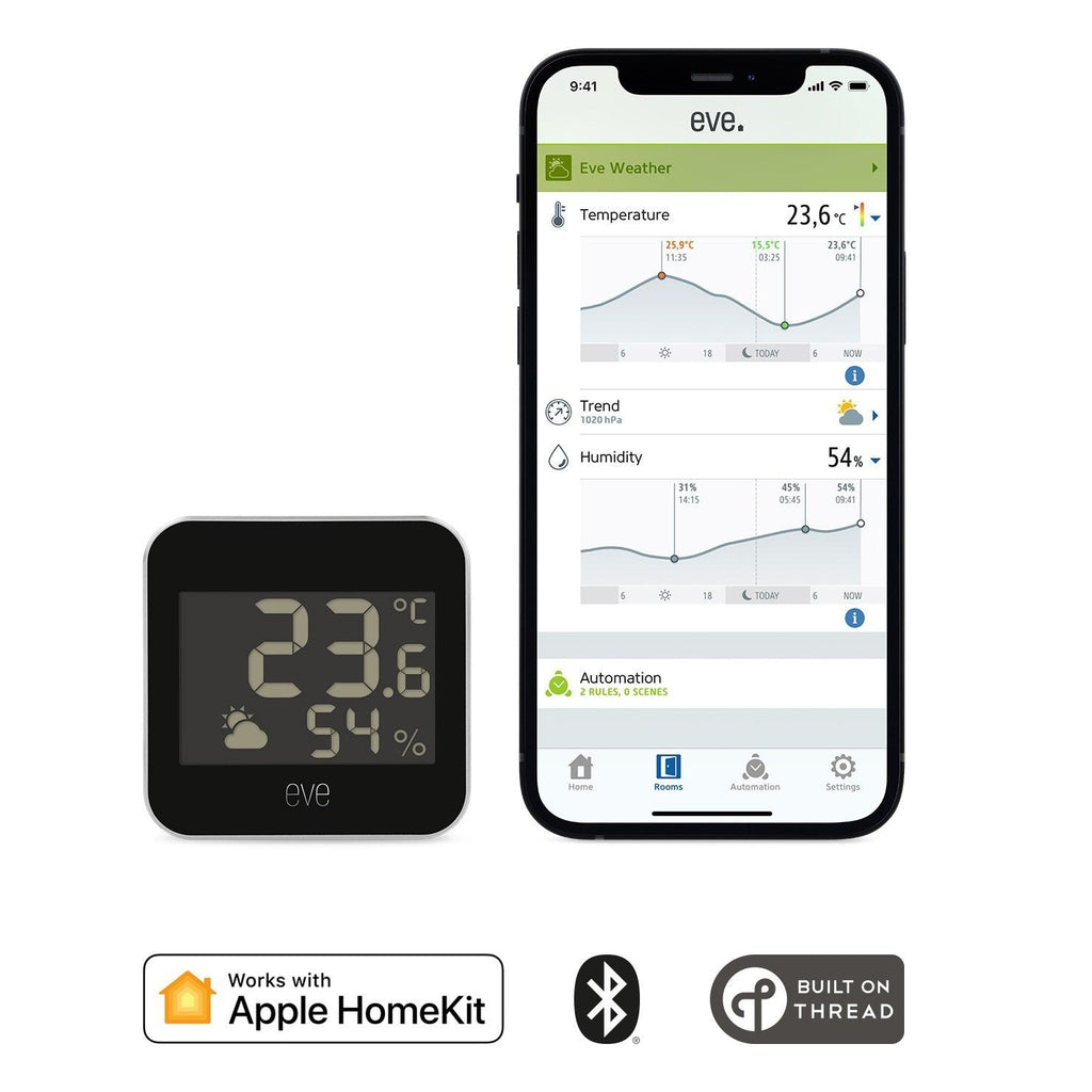 Eve Weather Temperature Humidity Monitor Sensor | SuperOffice