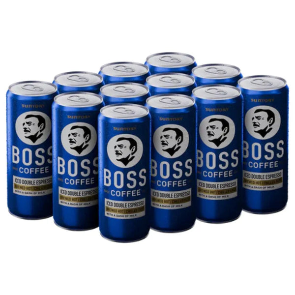 Suntory Boss Coffee Iced Double Espresso 237mL 12 Cans | SuperOffice