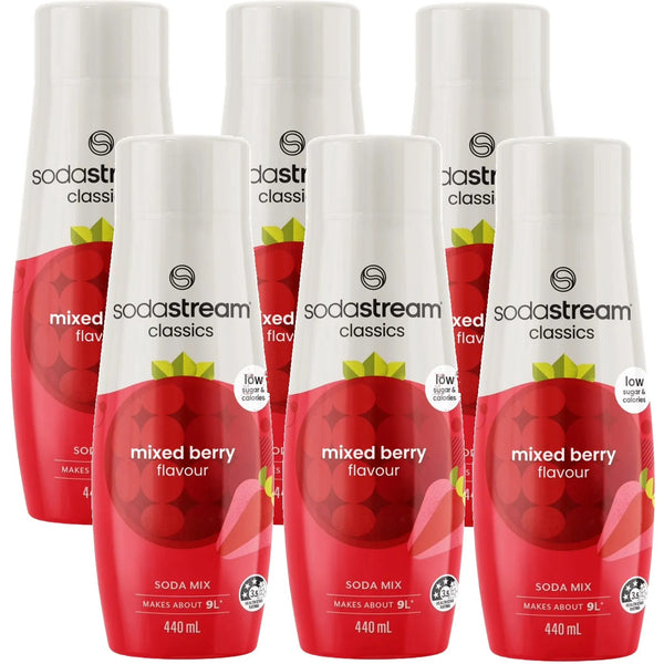 SodaStream Classics Fruits Mixed Berries 440ml Pack 6 | SuperOffice