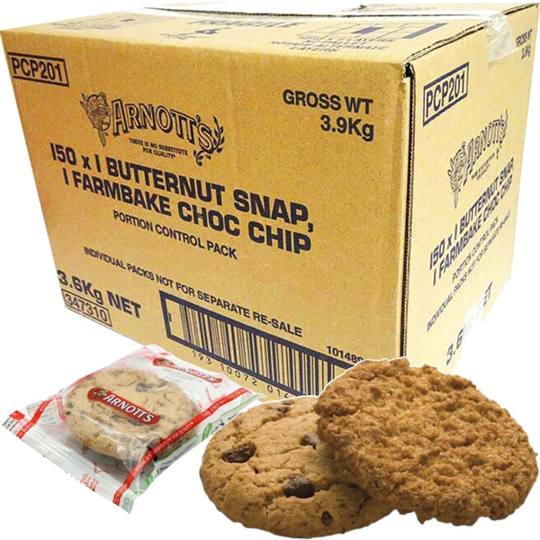 Arnotts Butternut Snap Farmbake Choc Chip Biscuits 150 | SuperOffice