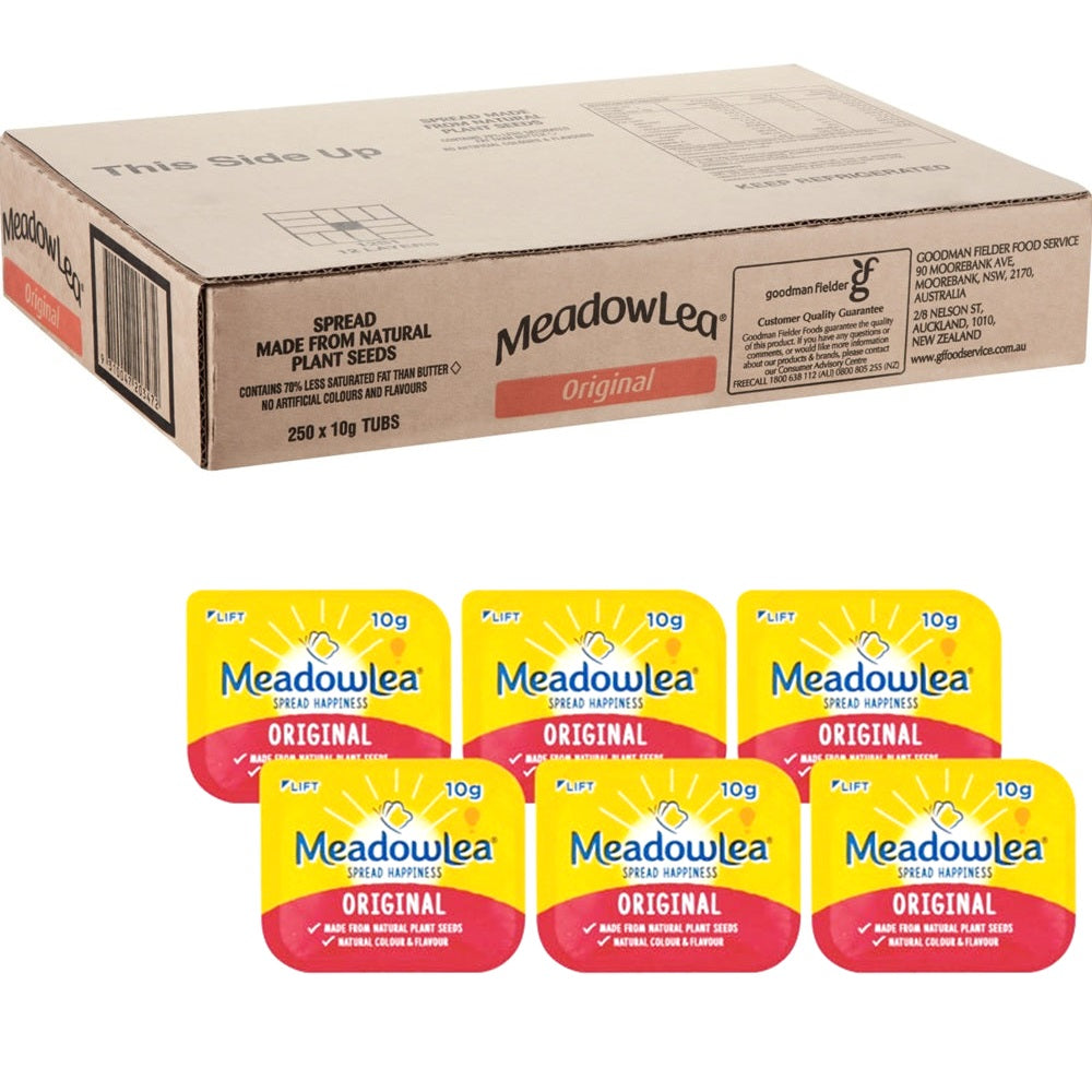 Meadowlea Margarine Spread Portions 10g 250 Pack Carton | SuperOffice