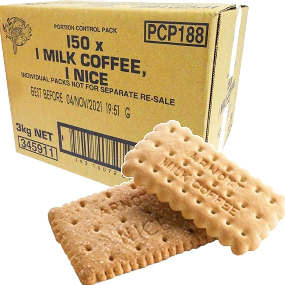 Arnotts Biscuits Portions Milk Coffee & Nice 150 Pack | SuperOffice