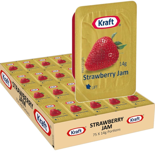 Kraft Heinz Strawberry Jam Individual Portions 14g 75 | SuperOffice