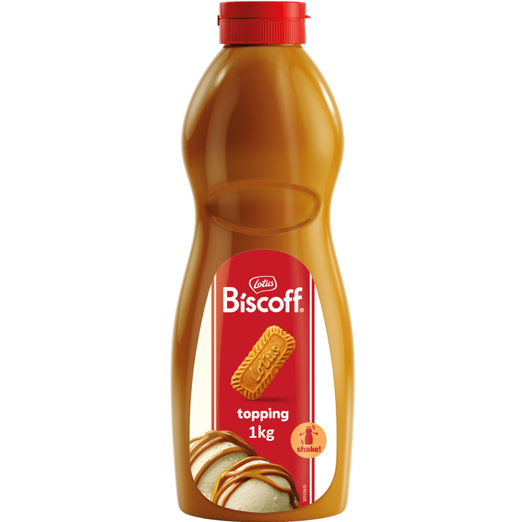 Lotus Biscoff Topping Caramel Sauce Syrup Bottle 1kg | SuperOffice