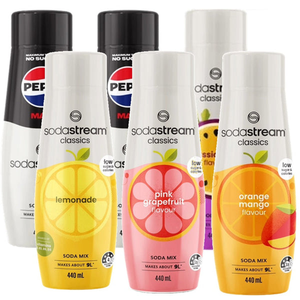 SodaStream Low Sugar Variety Assorted Pack Syrup | SuperOffice
