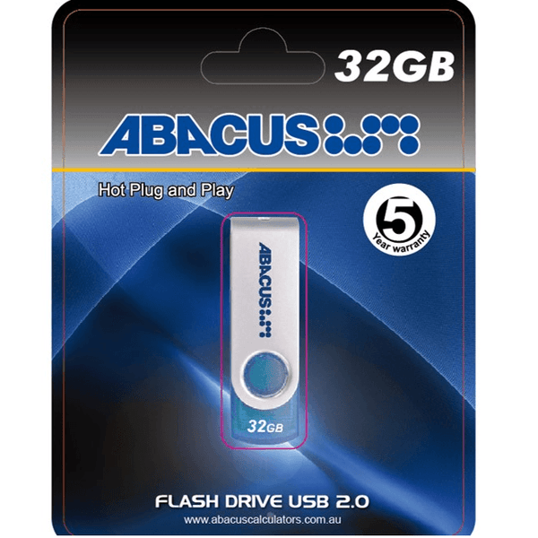 Abacus USB Swivel 32GB Stick Flash Drive 2.0 | SuperOffice