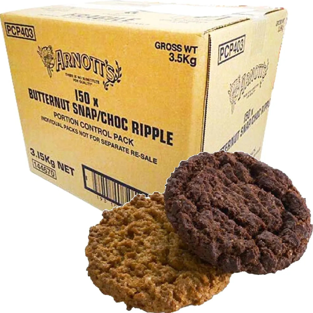 Arnotts Biscuits Butternut Snap Choc Ripple 150 Portion | SuperOffice