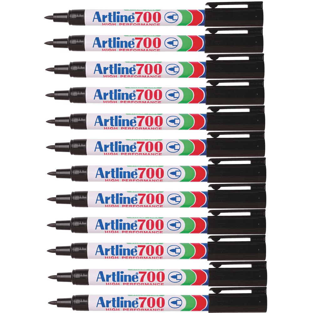 Artline 700 Permanent Marker 0.7mm Bullet Tip Black Box | SuperOffice