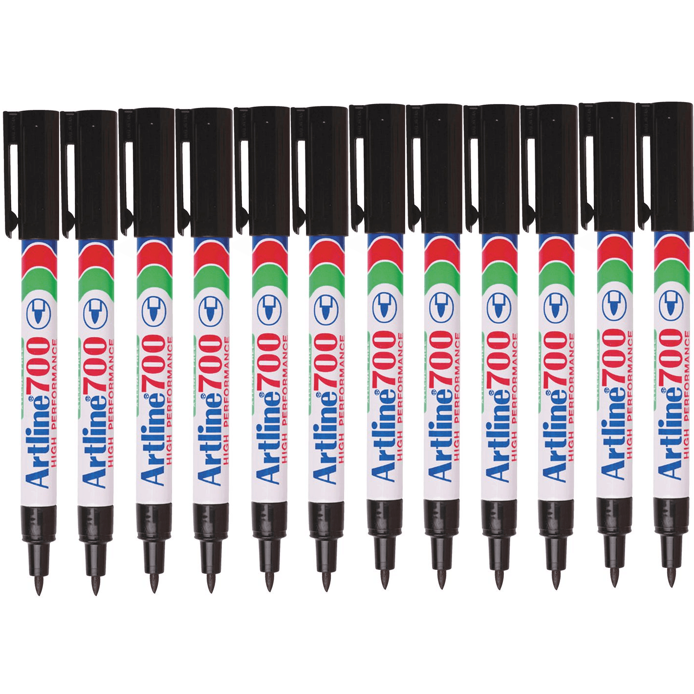 Artline 700 Permanent Marker 0.7mm Bullet Tip Black Pack |SuperOffice