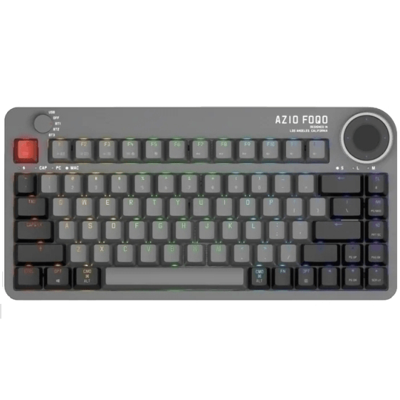 AZIO FOQO Keyboard Pro Wireless Hot-Swappable Grey Light | SuperOffice