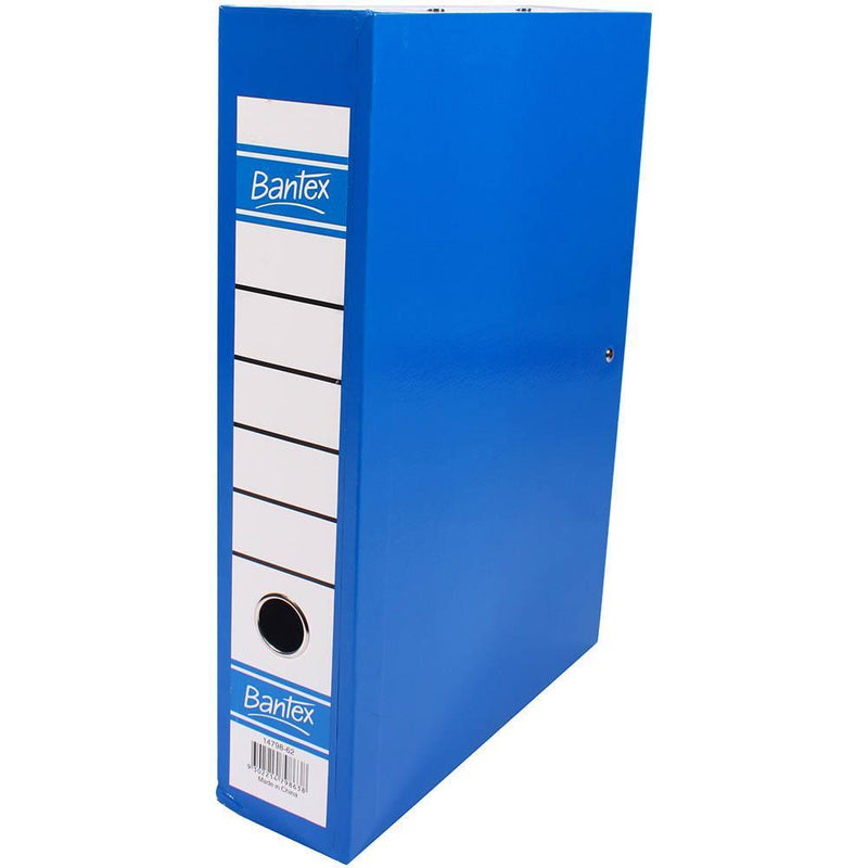 Bantex Box File Foolscap Blueberry | SuperOffice