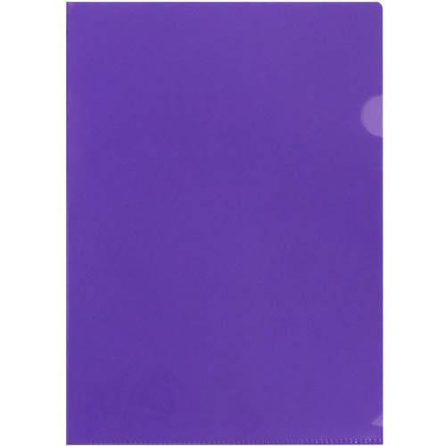 Beautone Letter Files A4 Transparent Purple Pack 10 | SuperOffice