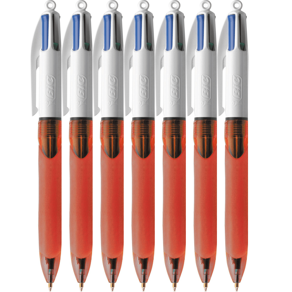 Bic 4 Colour Grip Retractable Ballpoint Pen Fine | SuperOffice