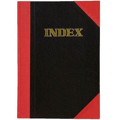 Black And Red Notebook Casebound Ruled A-Z Index 100 | SuperOffice