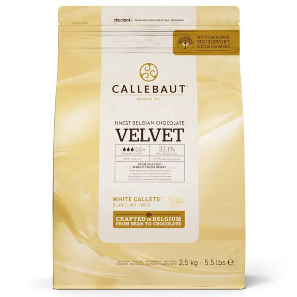 Callebaut Velvet White Chocolate Couverture Callet 2.5kg | SuperOffice