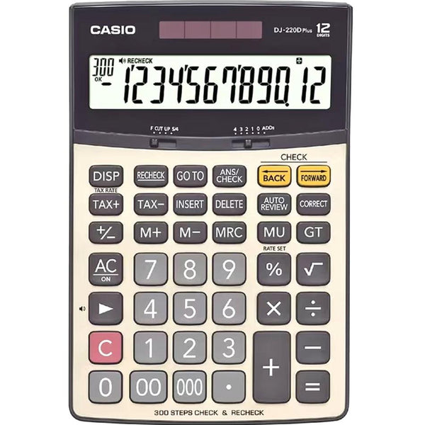 Casio DJ-200D 12 Digit Heavy Duty Desktop Calculator | SuperOffice