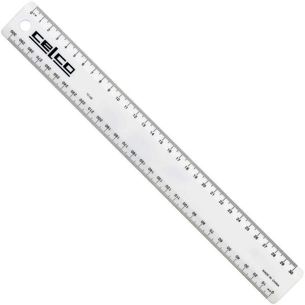 Celco Ruler Metric 30Cm White Box 50 | SuperOffice