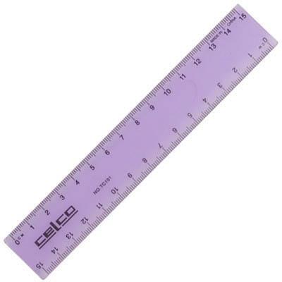 Celco Ruler Metric Tinted Clear 150Mm Assorted Colours | SuperOffice