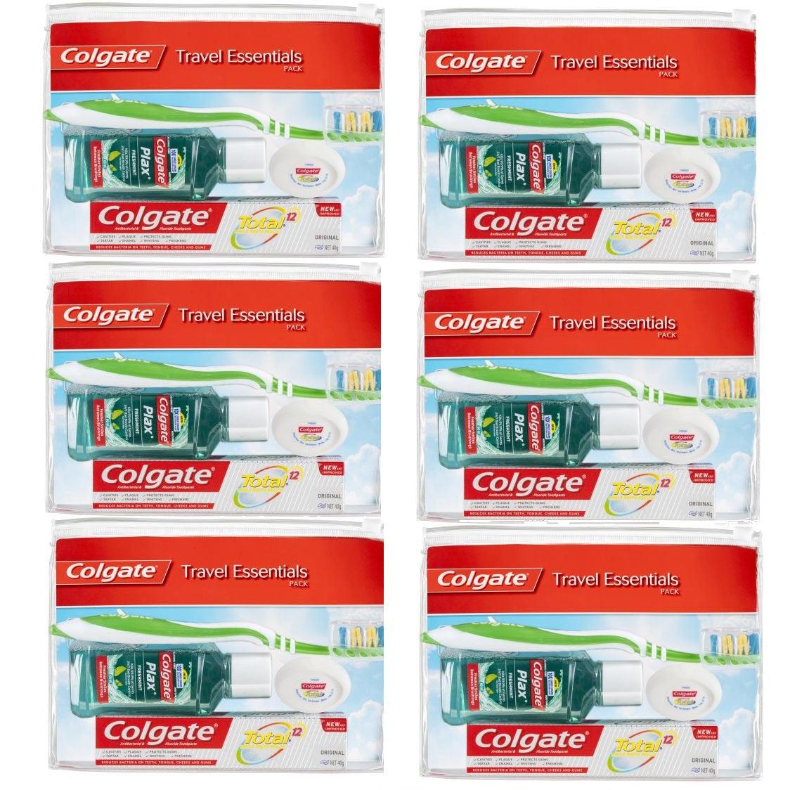 Colgate Travel Essentials Pack Toothbrush Box of 6 | SuperOffice