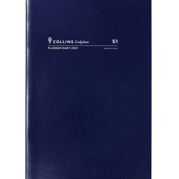 Collins 2023 Colplan Planner Diary Month To View A4 Blue | SuperOffice