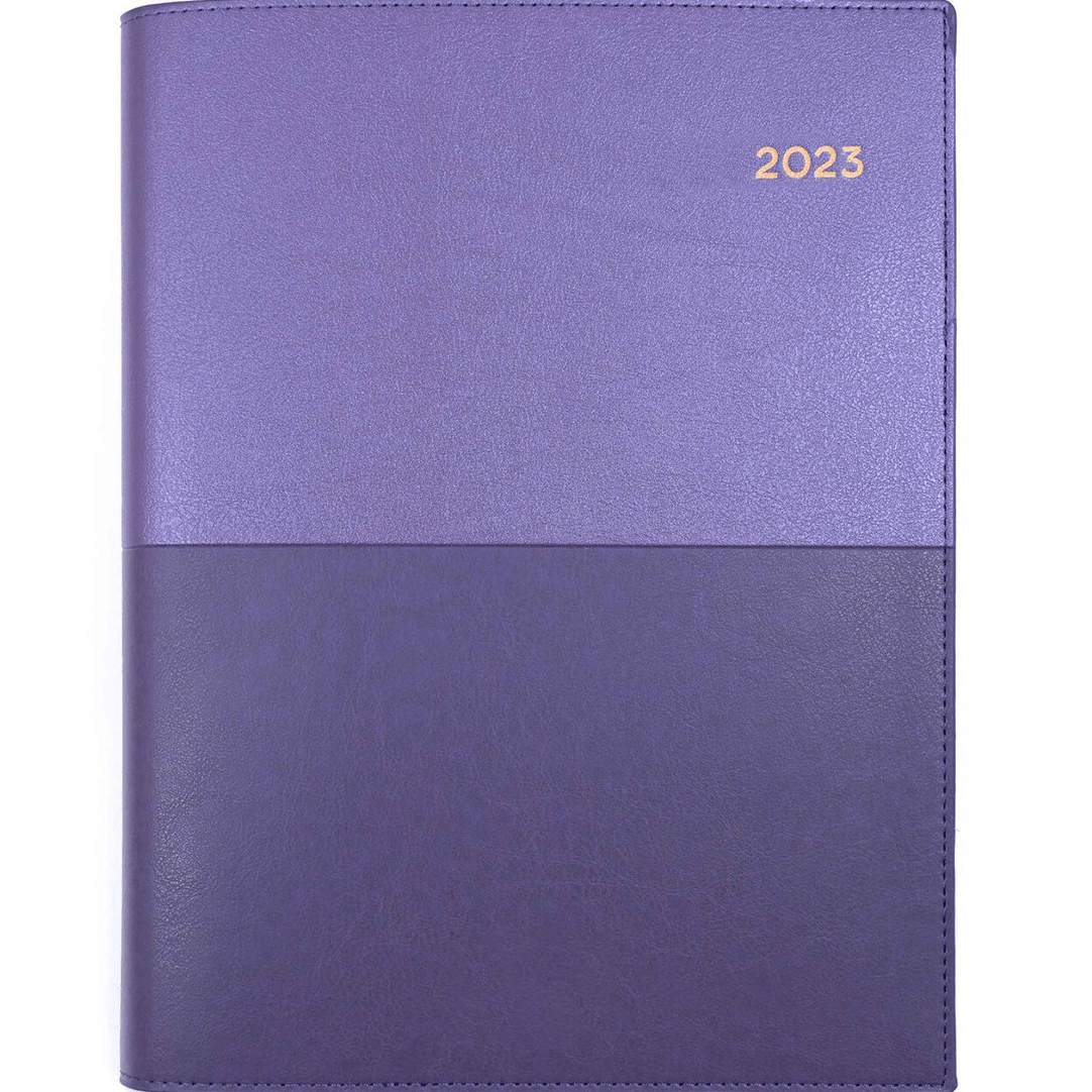 Collins Vanessa A4 Week To View 2023 Diary Purple | SuperOffice