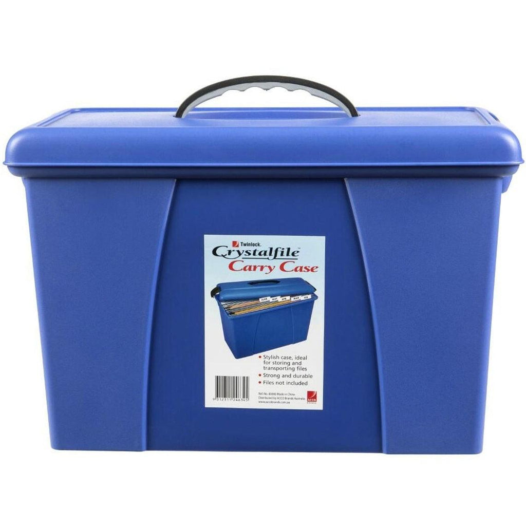 Crystalfile Carry Case Blue With Black Trim | SuperOffice