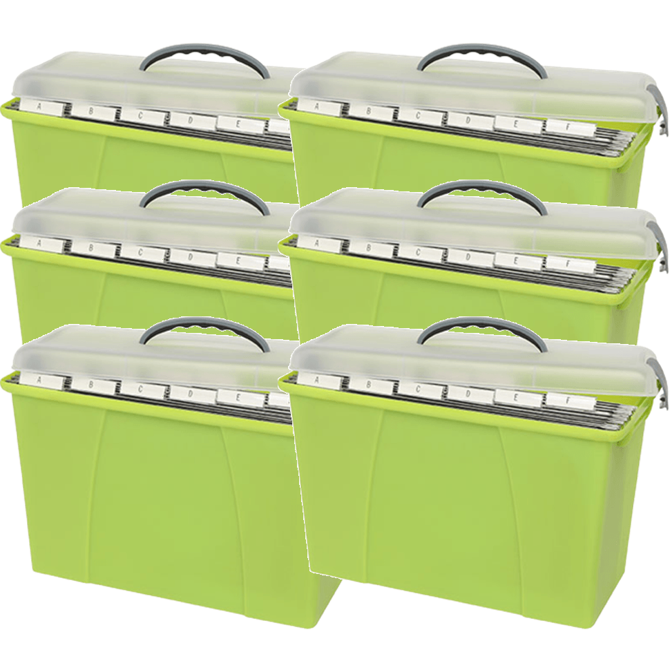 Crystalfile Carry Case Clear Lid / Lime Base | SuperOffice