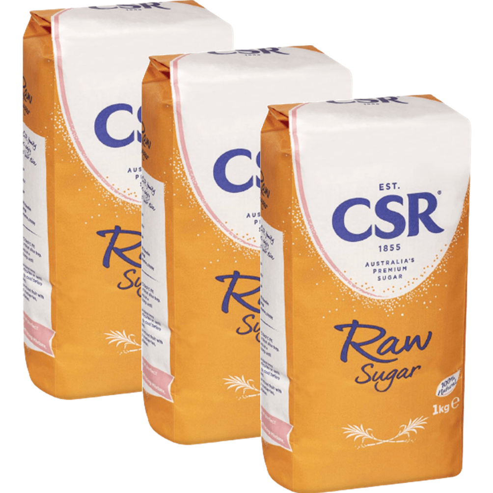 CSR Raw Sugar 2kg Bags 3 Pack Bulk | SuperOffice