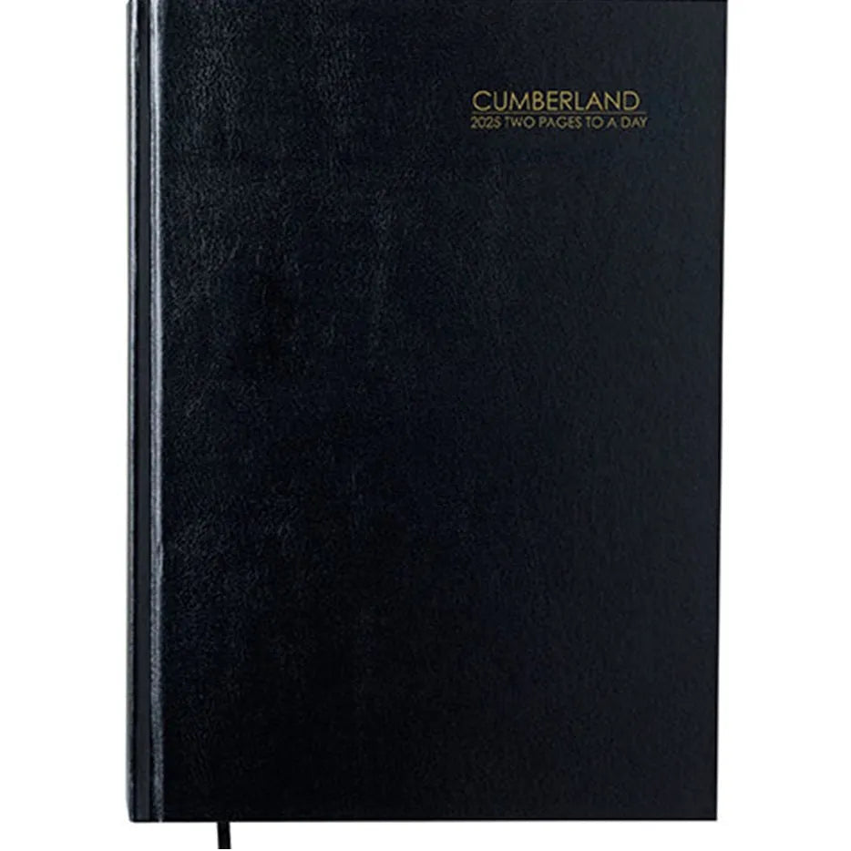 Cumberland 2025 A4 2 Pages Per Day Appointment Diary 40CBK – SuperOffice