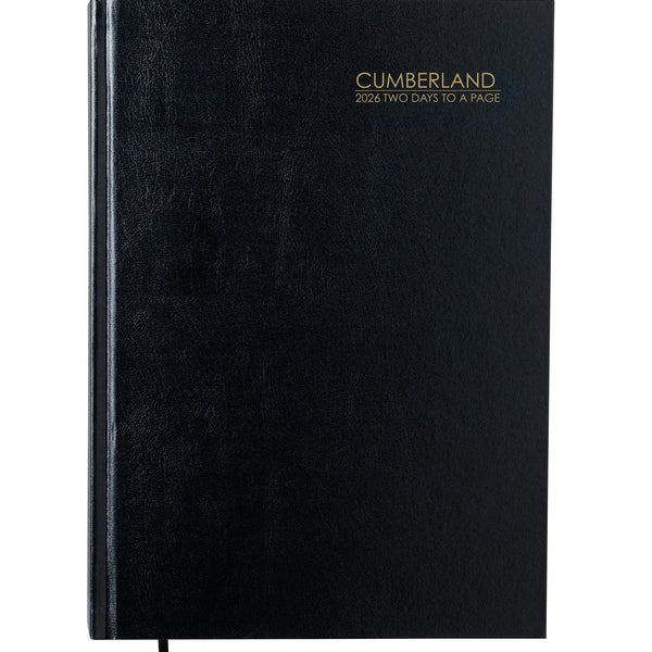 Cumberland 2026 A4 2 Pages Per Day Appointment Diary 40CBK – SuperOffice