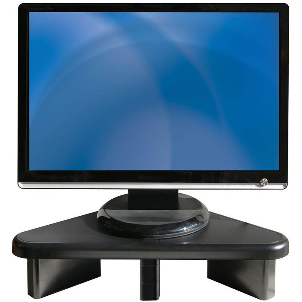 Dac Monitor Riser Corner Black | SuperOffice