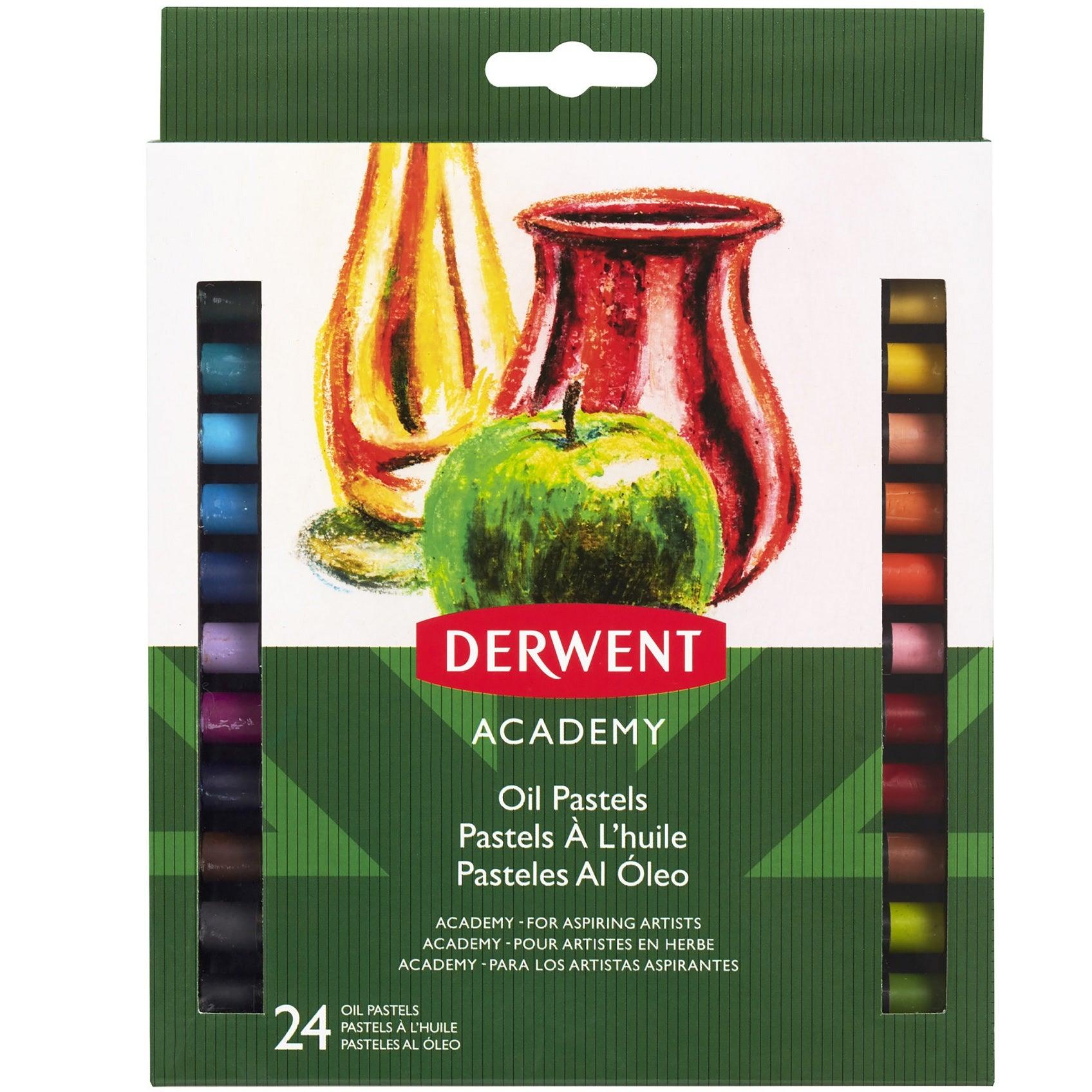 Derwent Academy Oil Pastels Assorted Colours Set of 24 | SuperOffice
