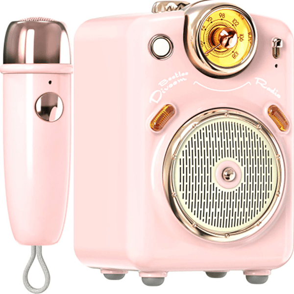 Divoom Fairy-Ok Bluetooth Speaker with Microphone Pink | SuperOffice