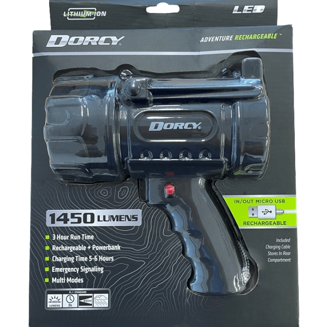 Dorcy 1450 Lumen Rechargable Spotlight Torch Built-In | SuperOffice