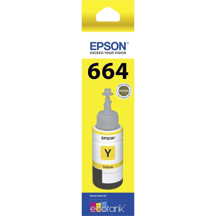 Epson T664 Ink Bottle Black/Cyan/Magenta/Yellow Set | SuperOffice