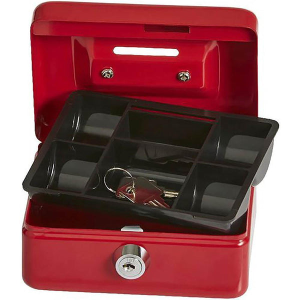 Esselte Cashmate Cash Box 124 X 97 X 60Mm Red | SuperOffice