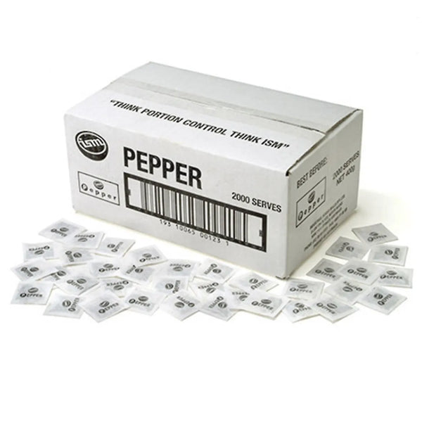 Pepper Individual Serve 3gm 2000s Sachets Bulk Carton | SuperOffice