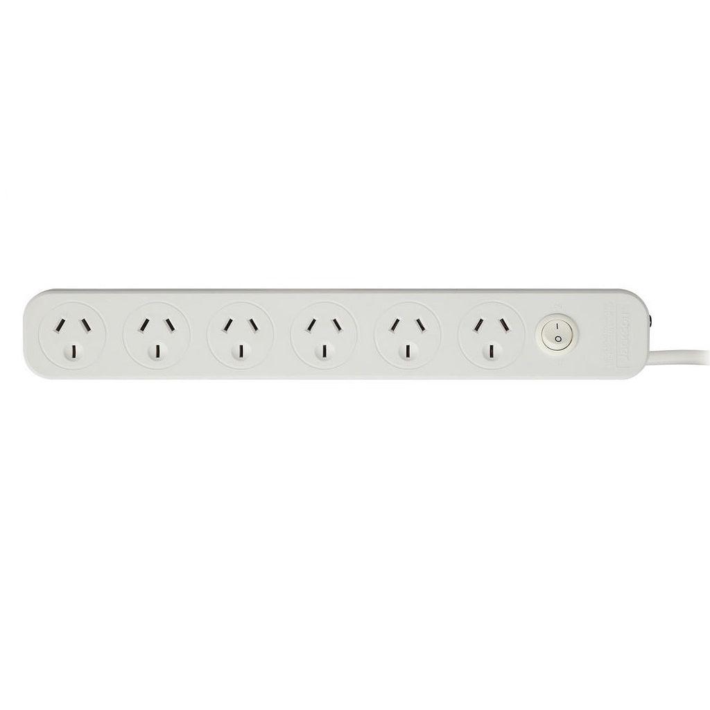 Jackson 6 Outlet Surge Protected Powerboard With Master | SuperOffice