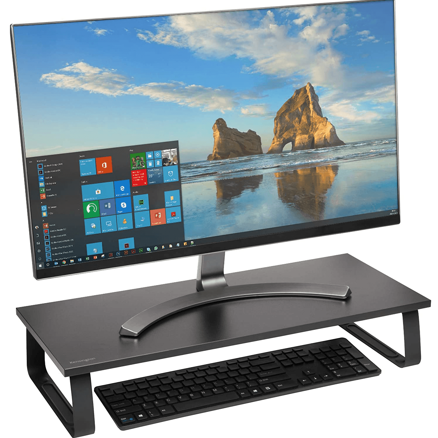 Kensington Extra Wide Monitor Stand Large Black | SuperOffice
