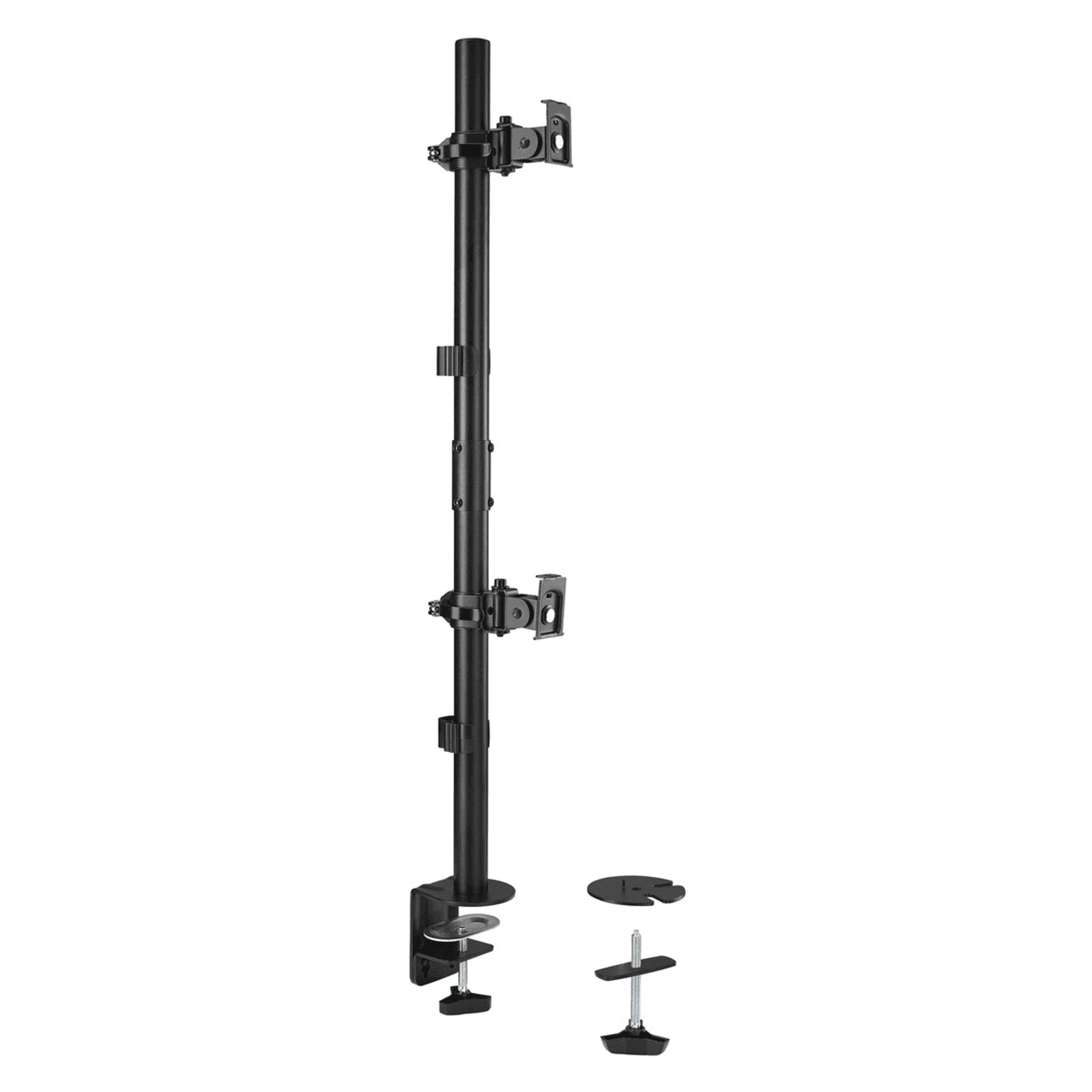 Kensington Vertical Stacking Dual Monitor Arm Black | SuperOffice