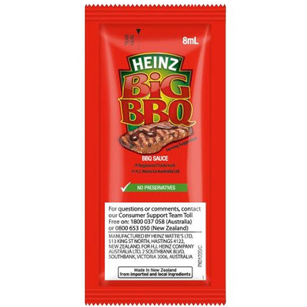 Heinz BBQ Sauce Individual Portions 8mL 300 Carton Bulk | SuperOffice