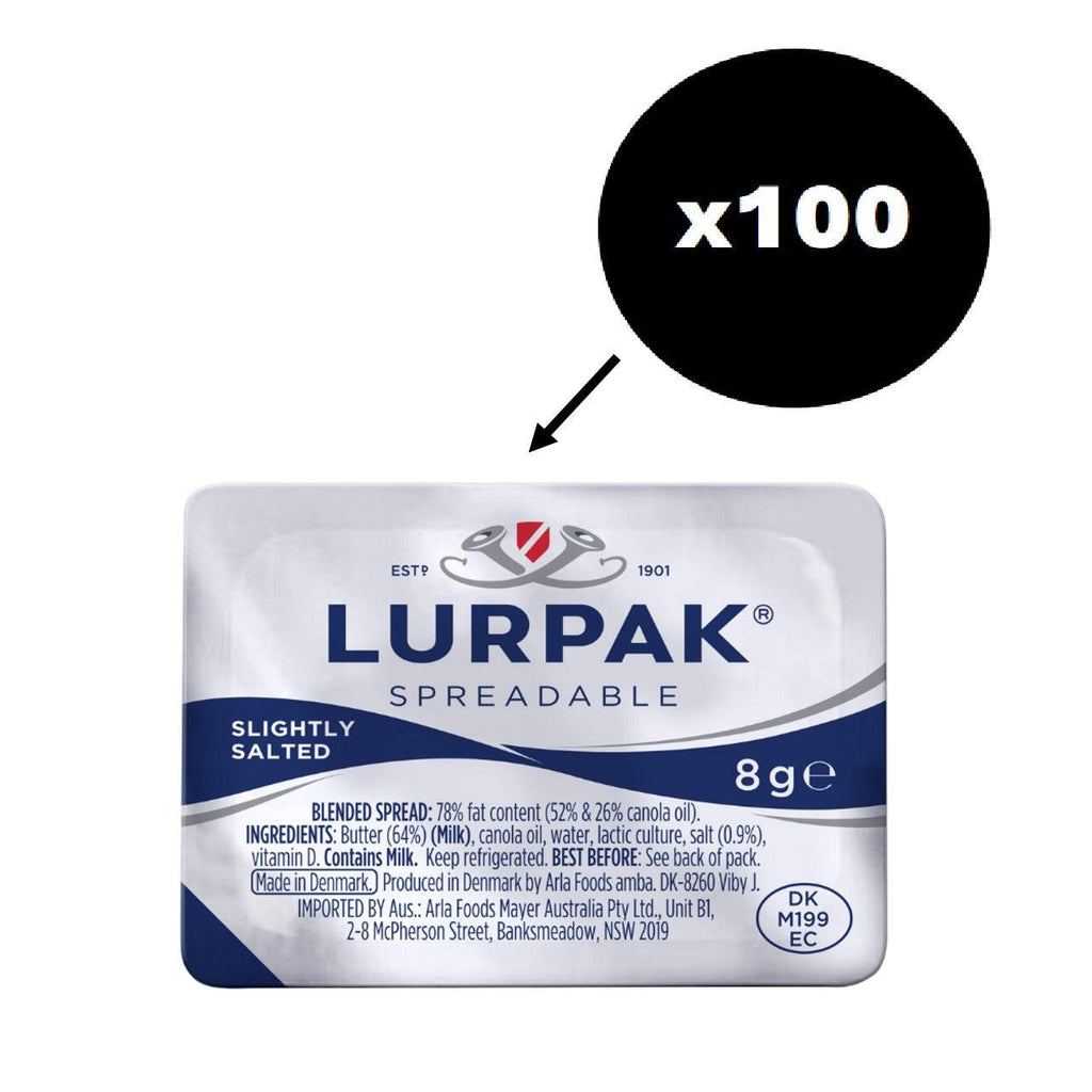 Lurpak Butter Individual Portions 8g 100 Pack Carton | SuperOffice