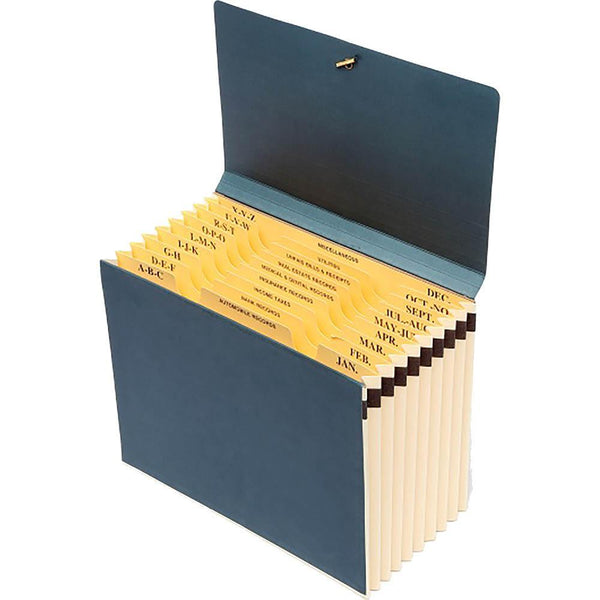 Marbig Expanding Handy File A5 Blue/Manilla | SuperOffice