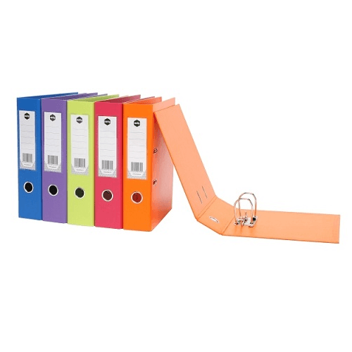 Marbig Linen Lever Arch File Pe A4 Assorted Box 10 | SuperOffice