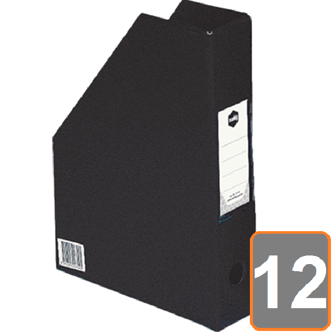Marbig Magazine File A4 Pvc Black | SuperOffice