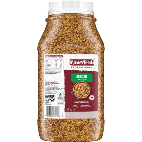 Masterfoods Seeded Mustard Medium Hot 2.5kg Bulk | SuperOffice