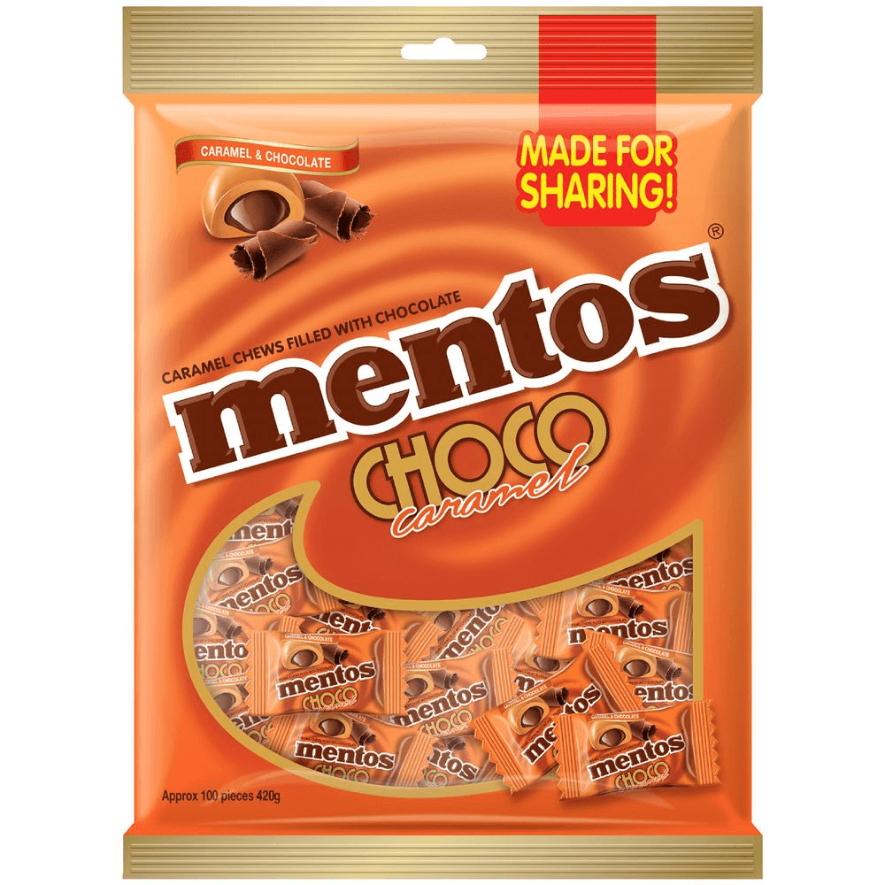 Mentos Choco Chocolate Caramel Mint Pack 100 420g | SuperOffice