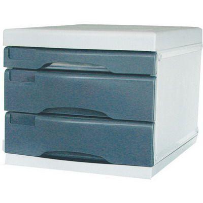 Metro Desktop Filing 3 Drawers A4 Grey | SuperOffice