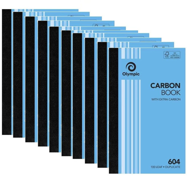 Olympic 604 Duplicate Carbon Book 142783 Pack of 10 | SuperOffice