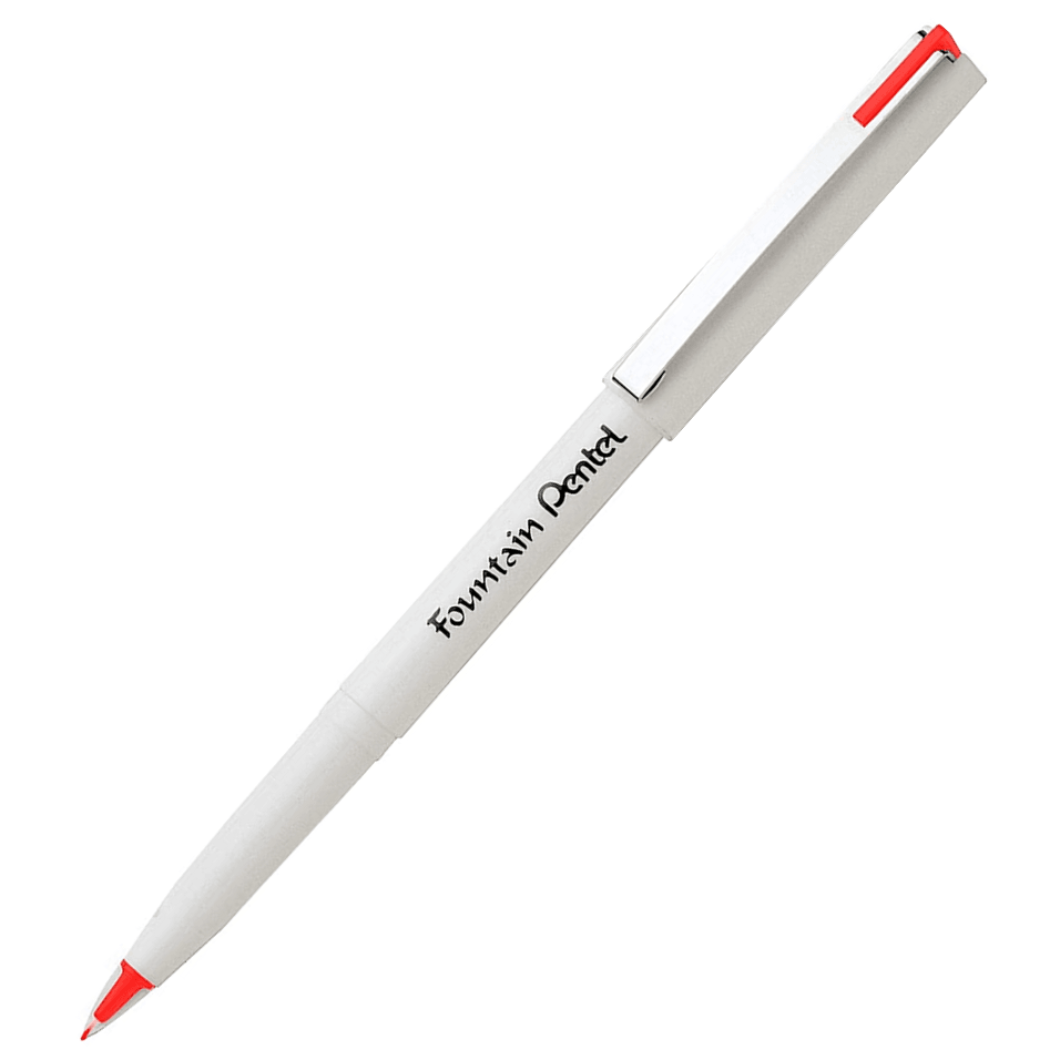 Pentel Disposable Fountain Pen Stylo Plastic Tip Box 12 | SuperOffice